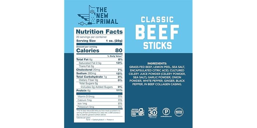 The New Primal Classic Beef Meat Stick