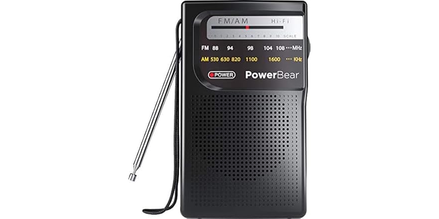 PowerBear Portable Radio, AM/FM