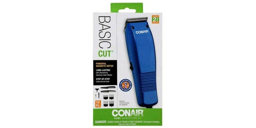 CONAIR Basic Cut Hair Clippers 10 PC Set