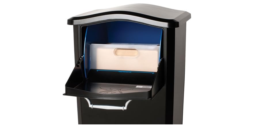 Elephantrunk Parcel Drop Box, Black