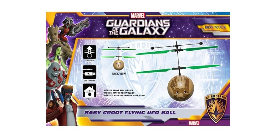 Baby Groot IR UFO Ball Helicopter