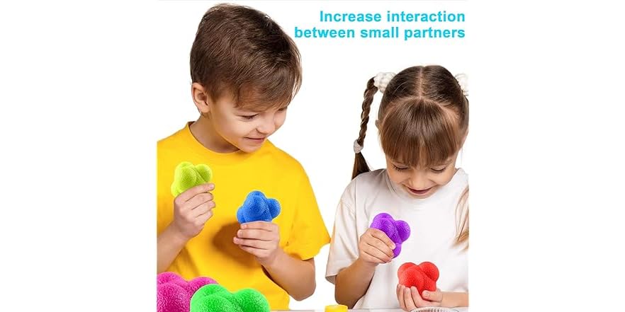 SHATSS 6 PCS Rubber Reaction Bounce Balls for