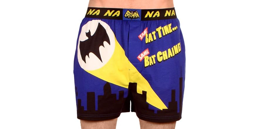 Batman 66 Same Bat Time Glow Dark Boxer
