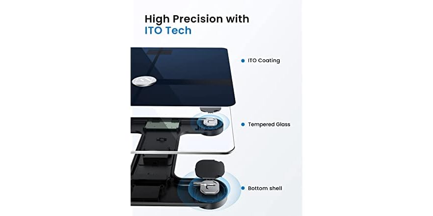 FITINDEX FITINDEX Wi-Fi Scale for Body Weight,