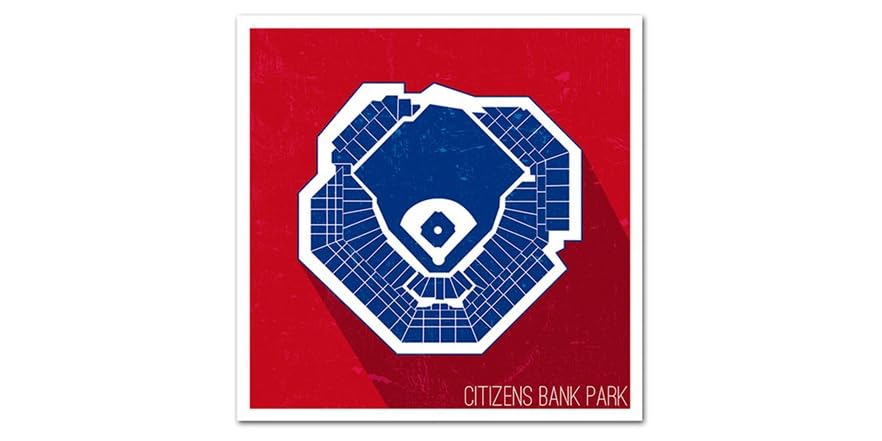 MLB Stadium Seating Map Poster, 2 Sizes