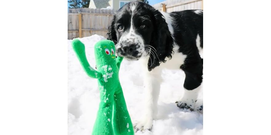 Multipet Gumby Plush Filled Dog Toy, 9"