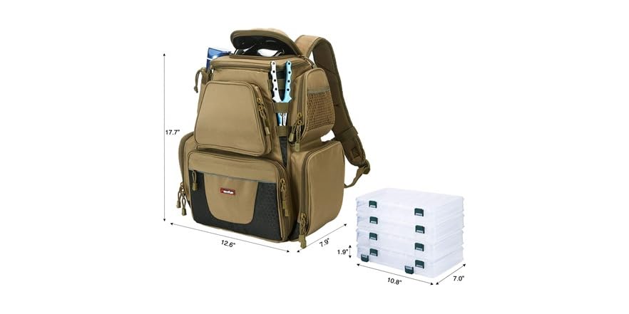 Piscifun Tackle Backpack with 4 Trays