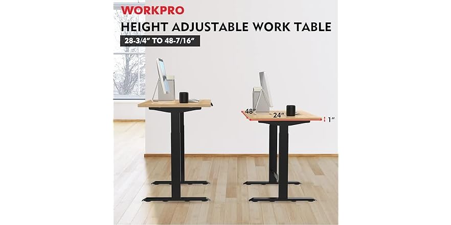 WORKPRO WORKPRO 48" Electric Standing Desk