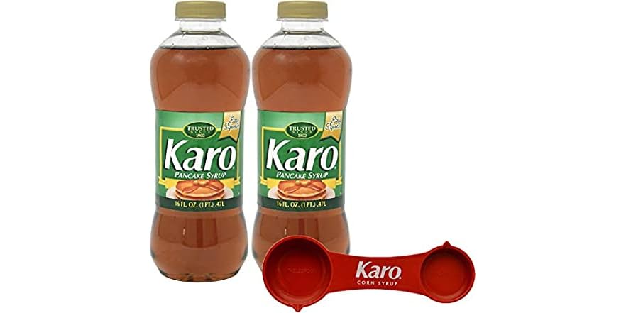 (2-Pack) Karo Pancake Syrup 16 oz w/Karo Spoon