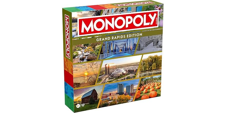 Monopoly Board Game Grand Rapids, MI Edition