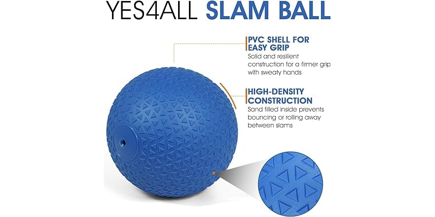 Yes4All Fitness Slam Medicine Ball 10lbs