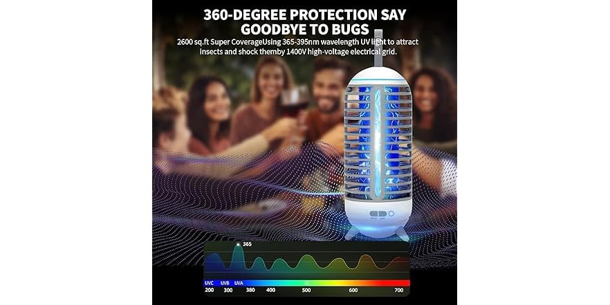 2500mAh Portable Fly Trap