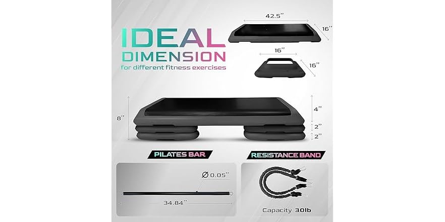 Yes4All Multi-Functional Aerobic Step Platform