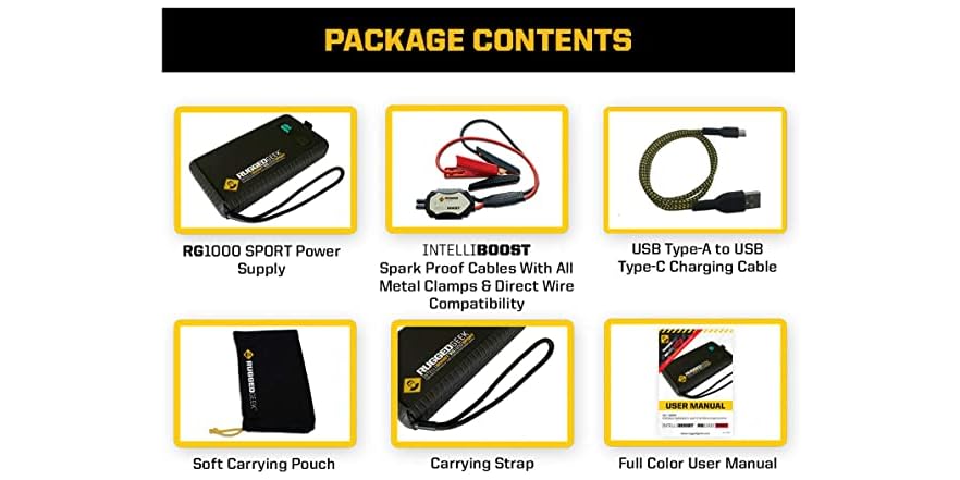 Rugged Geek RG1000 SPORT Jump Starter