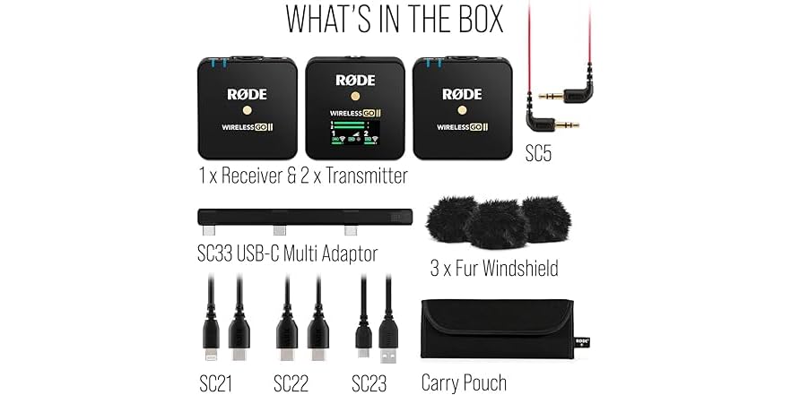 RODE Wireless Go II Dual Channel Wireless System with Built-in ...