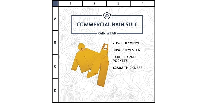 Stansport Commercial Rainsuit Large (Open Box)