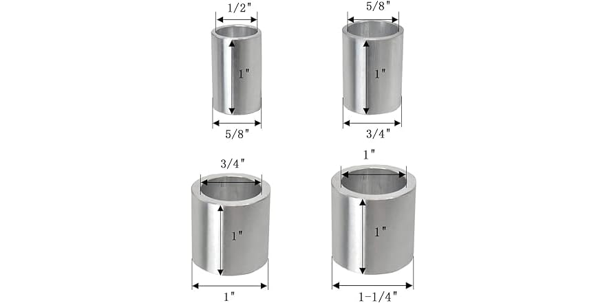 EMILYPRO Reducing Bushing Adapters 1" Thick