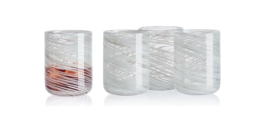 Mikasa Color Swirl Grey Set of 4 Double