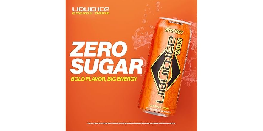 Liquid Ice Active Energy Drink - Citrus