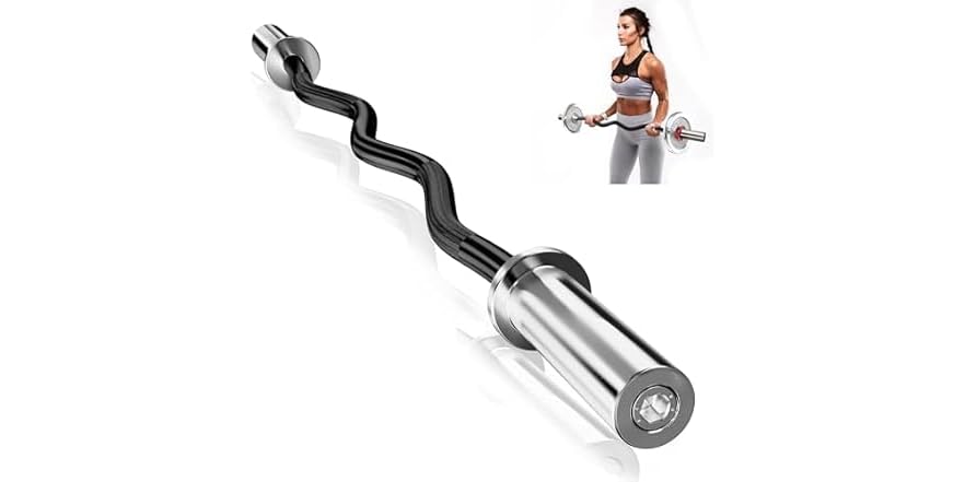 4ft EZ Curl Bar 400LB Load Capacity