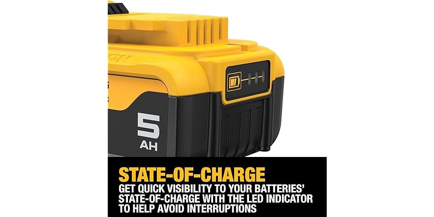DEWALT DWLTDCB205 20V MAX 5 Ah Lithium Ion Battery