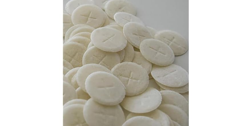Altar Bread White Host Cross Design 1000ct