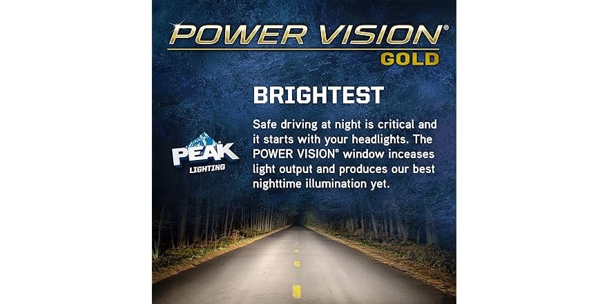 PEAK Power Vision Gold Headlights