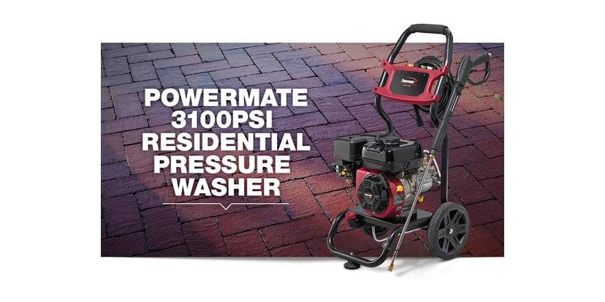 Powermate 3100PSI Gas-Powered Pressure Washer