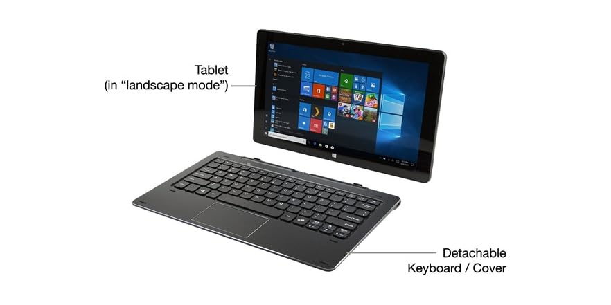 NuVision 11" Full-HD Quad-Core Detachable Tablet