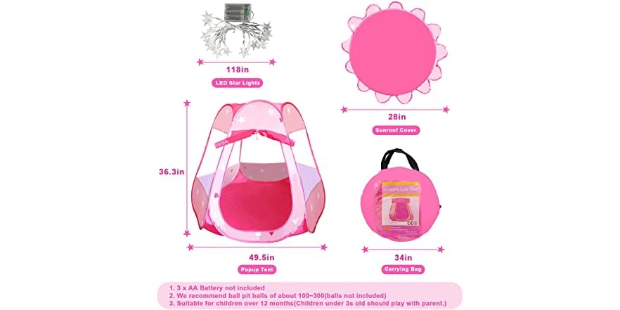 Pop Up Princess Tent