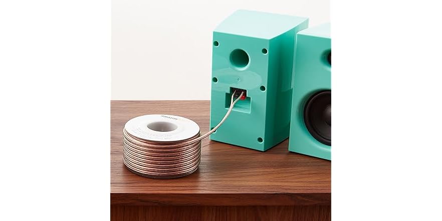 AmazonBasics 16-Gauge Speaker Wire Cable (100 Feet)