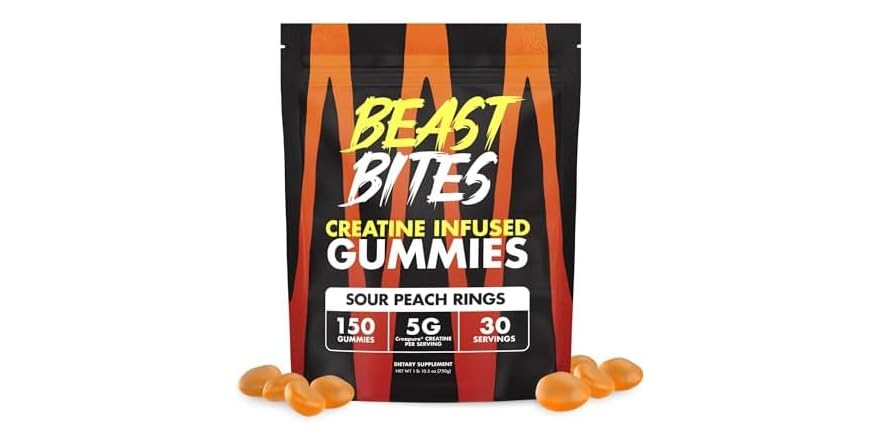Beast Bites Creatine Gummies, 30srv