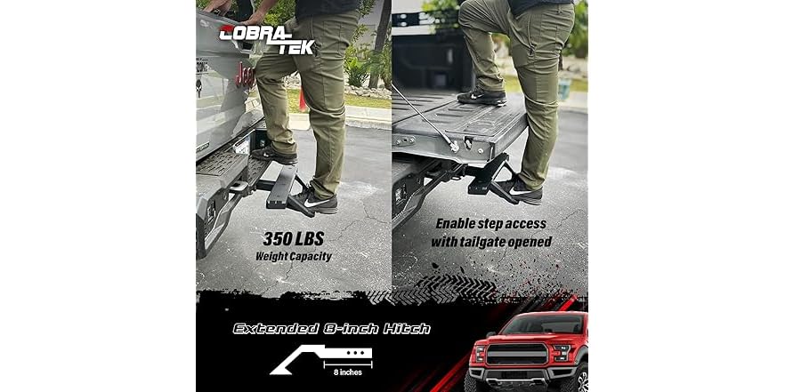 Cobra-Tek Bully Class III 2stg Hitch Receiver Step