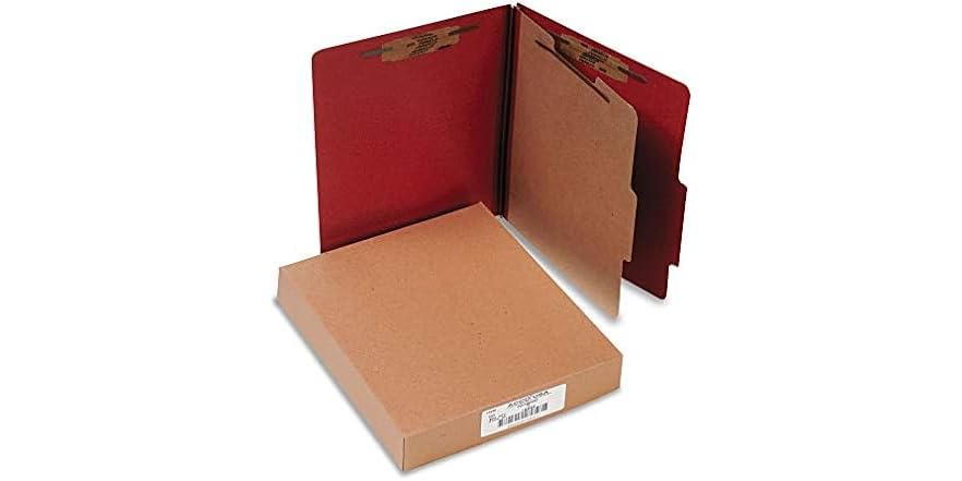 Pressboard 25-Pt. Classification Folder Letter