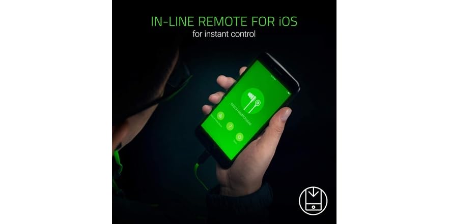 Razer Hammerhead Wired Headphones w/Built-in DAC - Lightning Connector