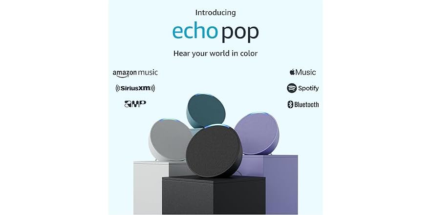 (NEW) Amazon Echo Pop (1st Gen) (Brown Box)