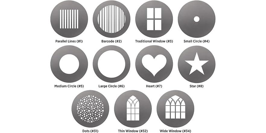 Optical Spot Light Kit w/GOBO & Gels