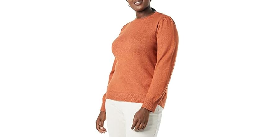 Amazon Essential Pleated Shoulder Sweater