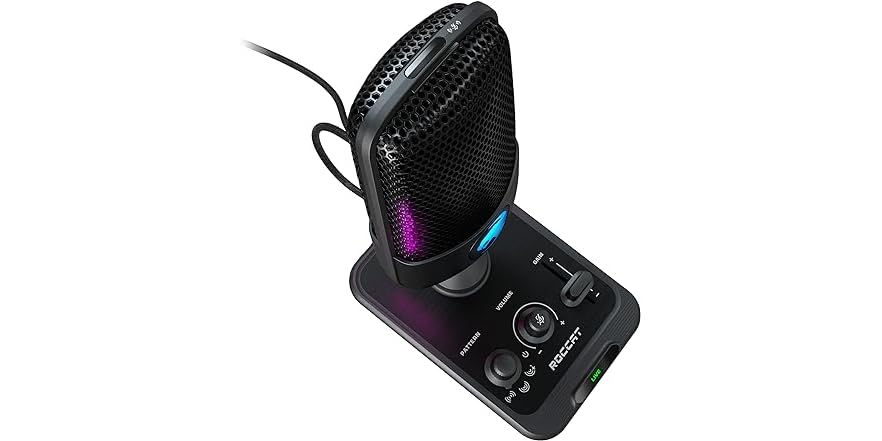 ROCCAT Black Torch RGB USB Gaming Microphone