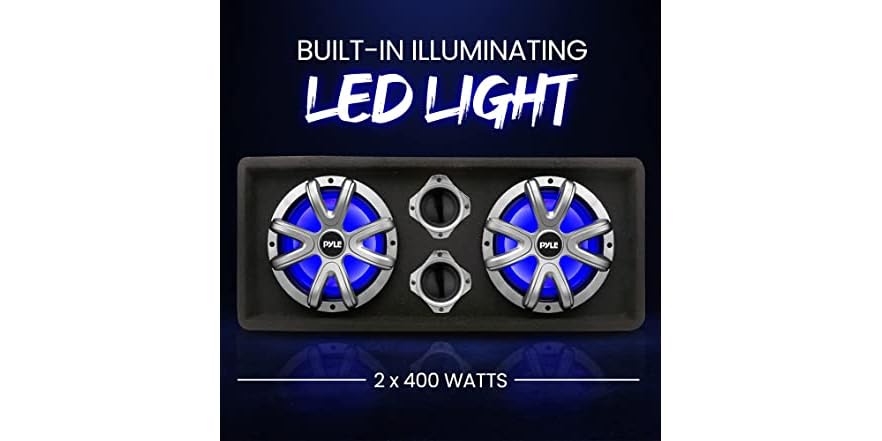 Pyle Dual 8'' 400-Watt Subwoofer Box System