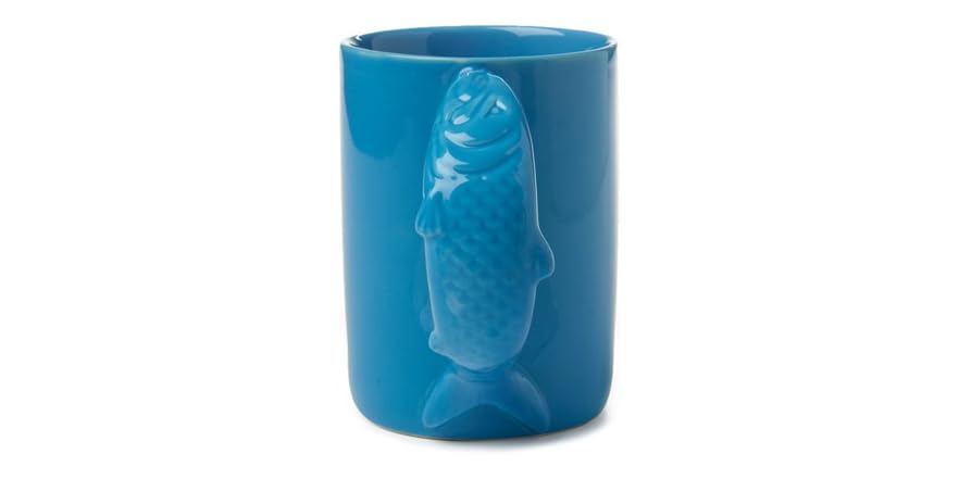 Blue Fish Handle Mug