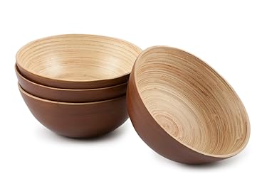 4 Modern Round Bowl Set