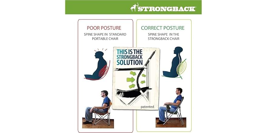 STRONGBACK DC-9014-ROCK-PAT Folding Rocker Chair