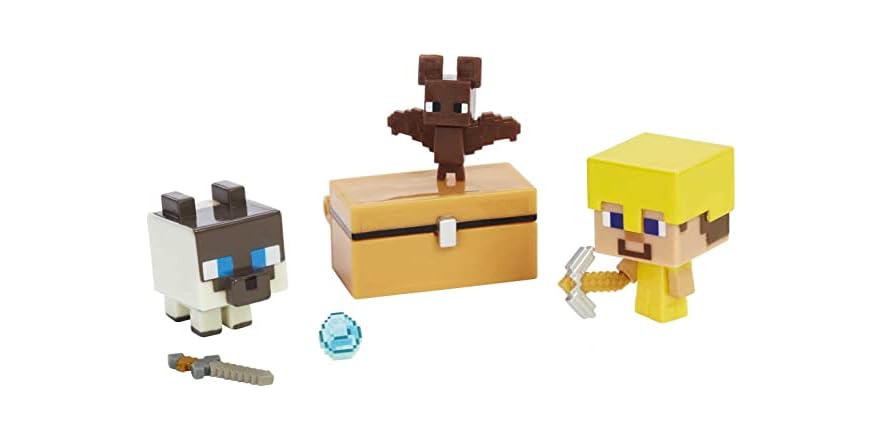 Mattel Minecraft Mob Head Minis Cave Explorers