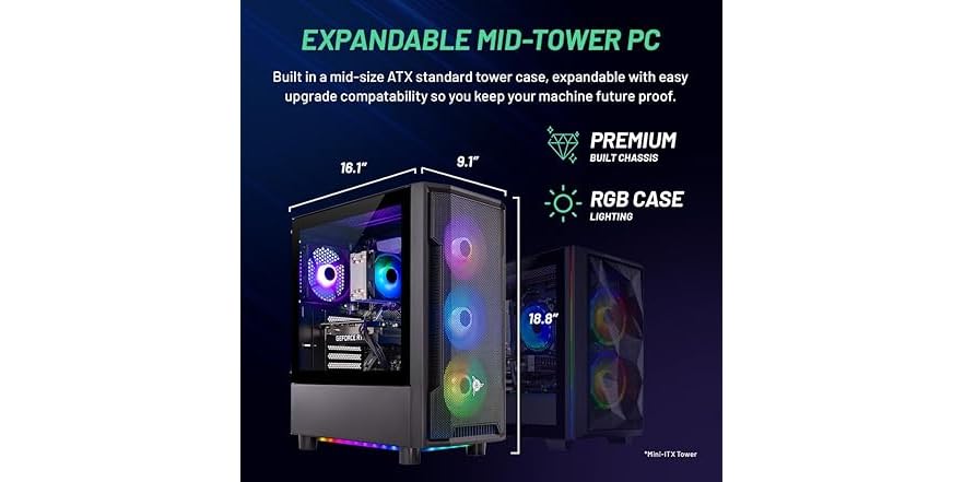 Skytech Shadow Gaming PC (i5-12400 RTX 3060Ti)