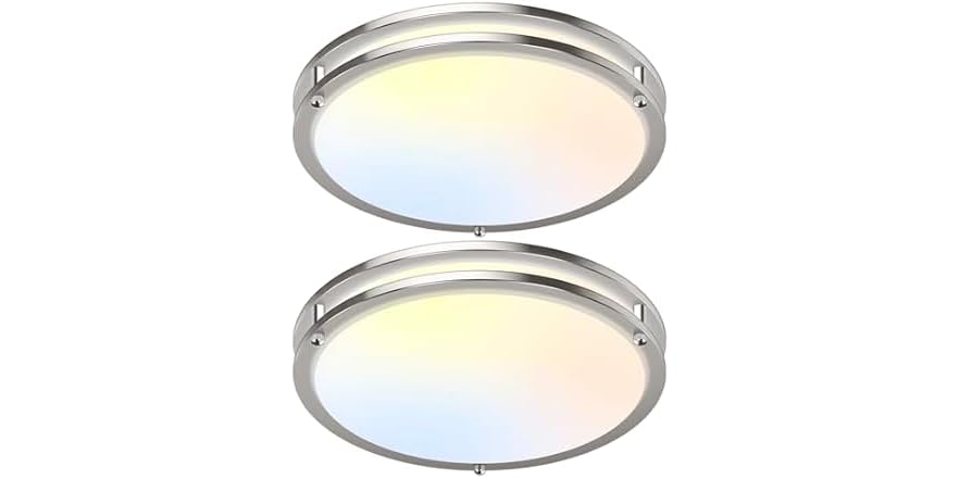 GoBright 2-Pack 16" Inch 50W LED Ceiling Lights