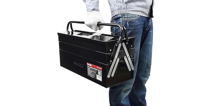 Pro-Lift Steel Tool Box – 21 in 5-Tray Cantilever