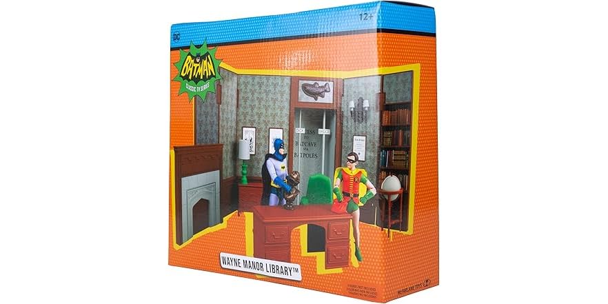 DC Retro Wayne Manor Library Playset
