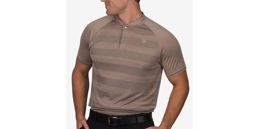 Three Sixty Men's Collarless Golf Polo