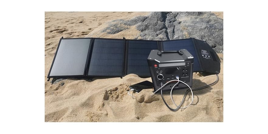 300W Portable Power Station and 40W Solar Panel Combo